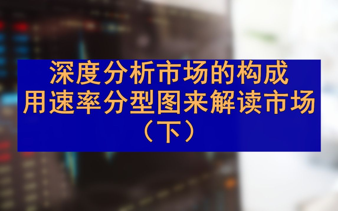 ...深度分析市场的构成,用速率分型图来解读市场(下)(黄金,原油,股票,期货)