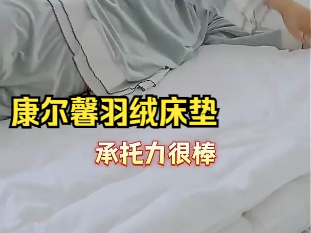 康尔馨(Canasin)羽绒床垫,酒店床垫,承托力很棒!
