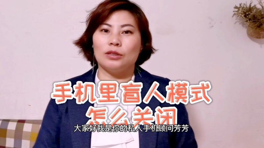 手机盲人模式怎么关闭