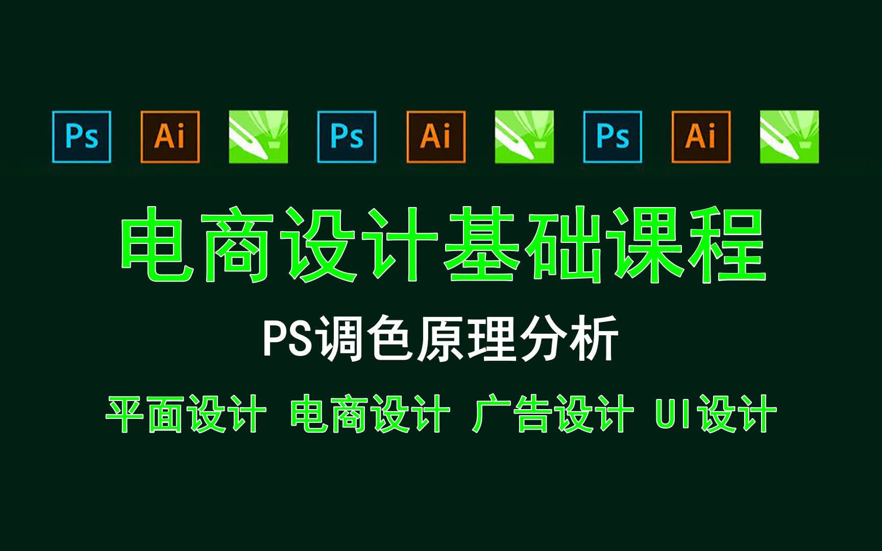 【电商设计基础课程】PS调色原理分析 电商设计专业课哪些?