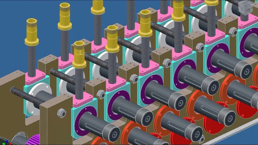 一个机械的巧妙设计结构,明眼人一看就懂这是干什么的!
