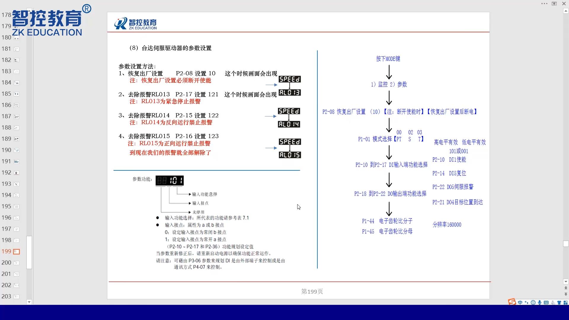伺服系统实际接线与编程调试