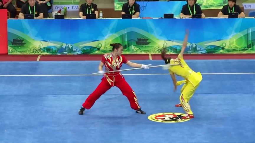 传统武术的精彩,第一届全国武术运动会,犀利枪术表演!