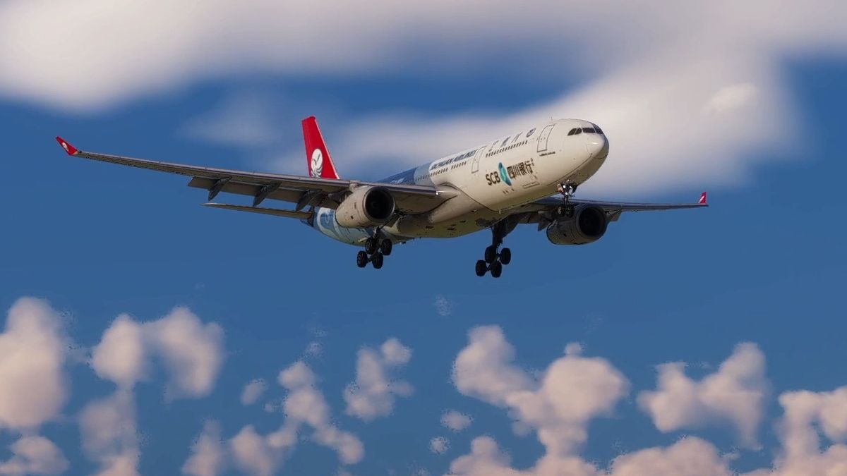 【xplane12】四川航空A330降落成都双流机场_模拟飞行