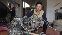 这就是发动机喷油嘴总成,看汽油是怎么喷射到燃烧室的?