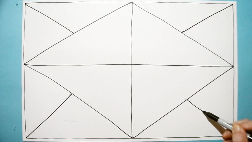 一幅线条画,画出了图案纵横交错的感觉,真是很棒!