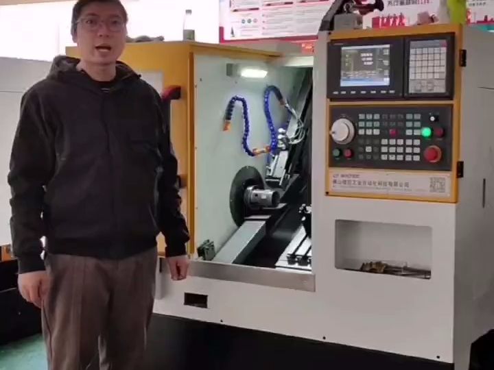 斜轨数控车床基本操作 零基础入门学习对刀编程-佛山微控工业自动化...