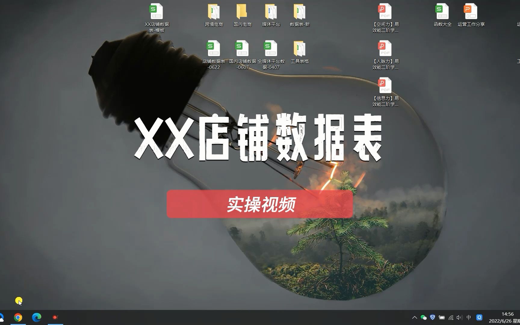 【表格使用】XX店铺数据表