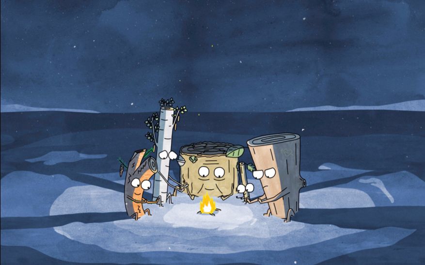 瑞典反思人性动画《木头与柴火》