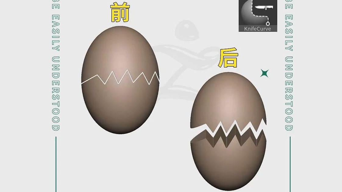 ZBrush丨妙用切割笔刷分割模型