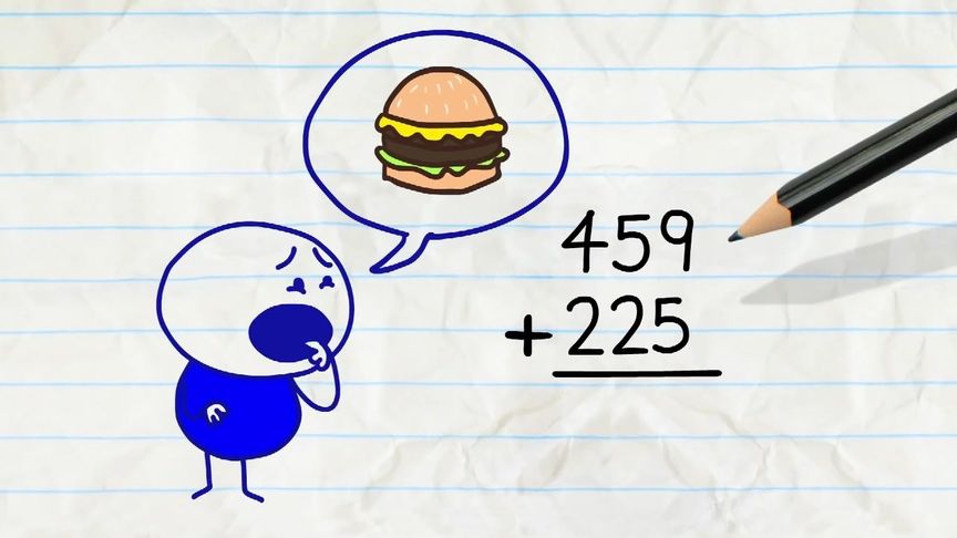 搞笑铅笔动画:好奇妙的加减乘除算法!