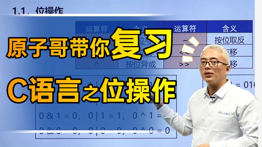 STM32中常用的C语言知识点,原子哥带你复习一下位操作!