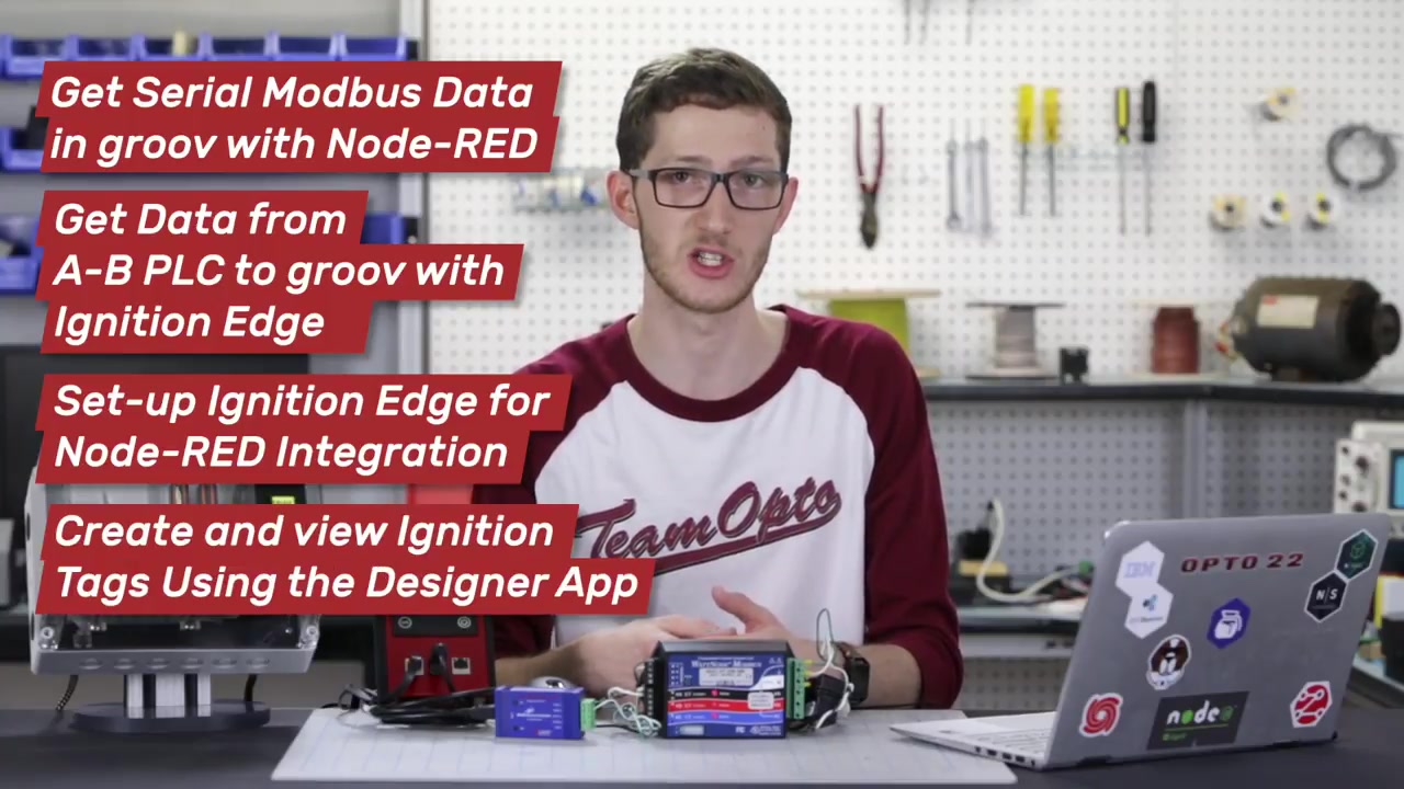 如何使用Node-RED与ab-plc交换串行modbus数据