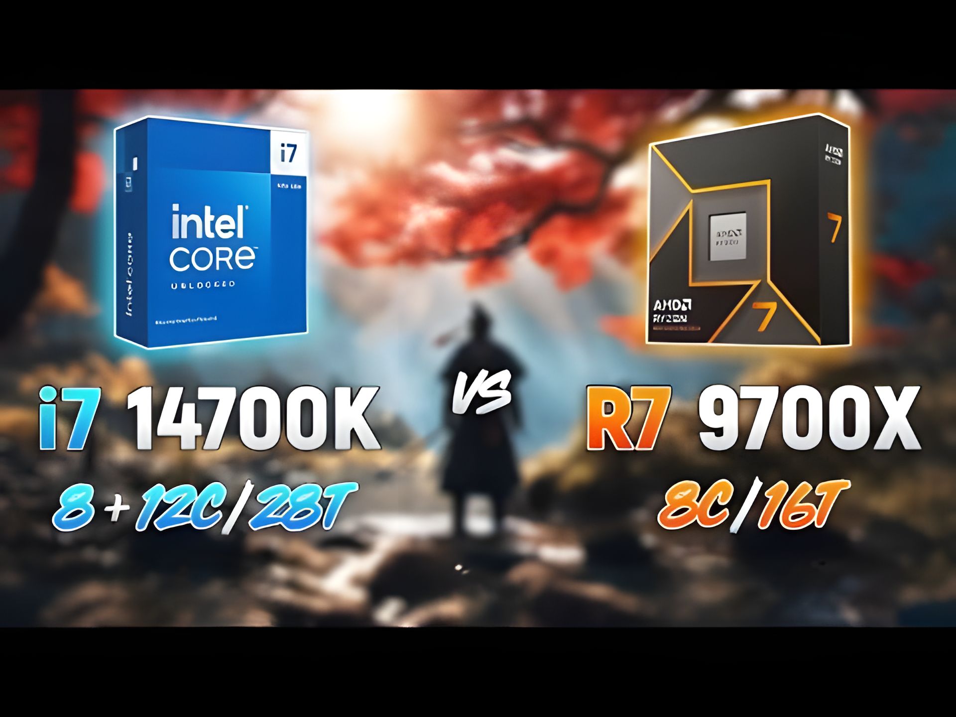AMD 最新9000系列CPU和 intel 14代的较量 Ryzen 7 9700X vs Core i7 ...