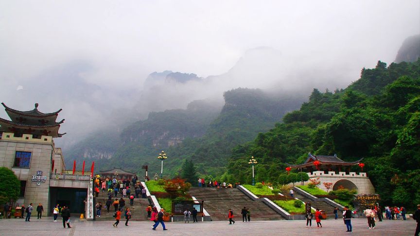 张家界天门山风景欣赏