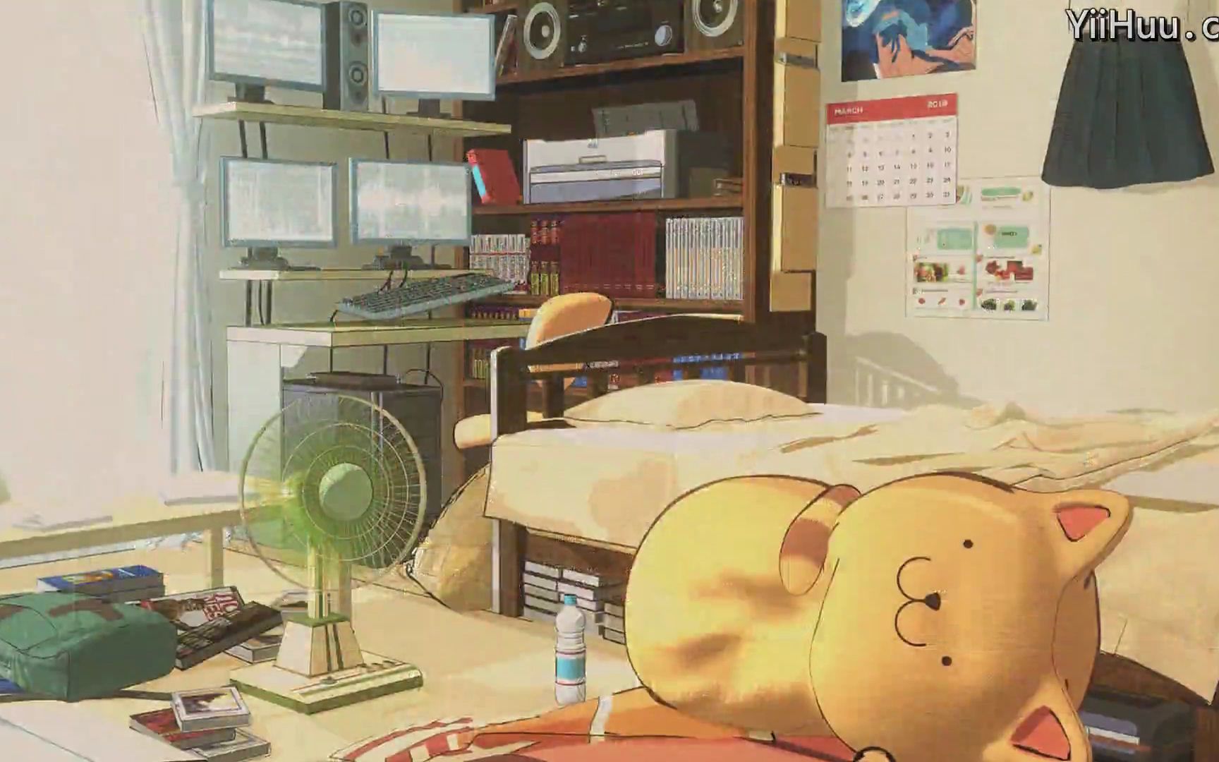...的呀!C4D 三渲二《夏日》日式新海诚风格动漫场景制作 【全流程】