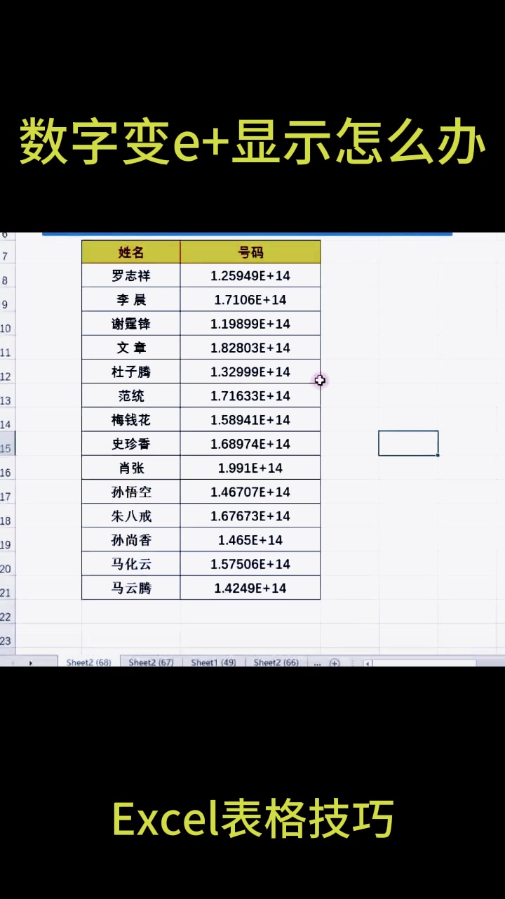 数字变e+显示怎么办#职场#excel#excel技巧#办公软件#广东精英职业...