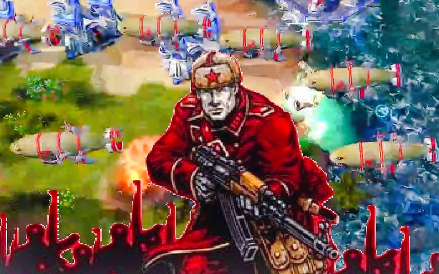 【红色警戒】苏维埃1V5凶残日本:我武装到牙齿,只为践踏你的每一寸...