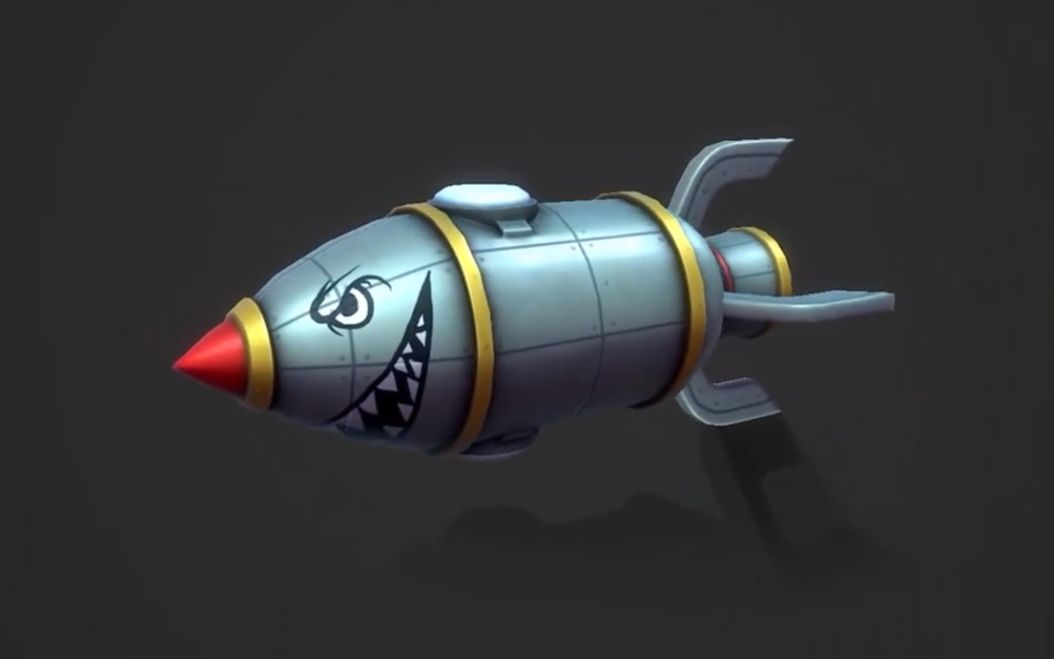Maya 2020, 大鲨鱼火箭建模