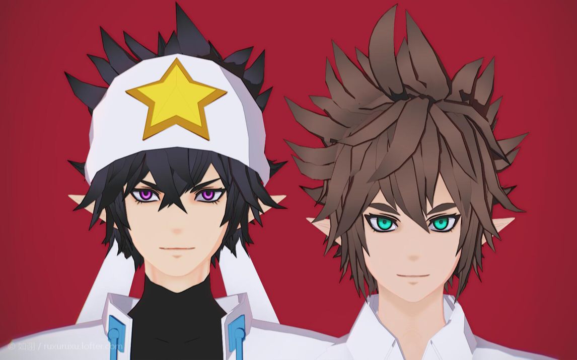 【模型配布】如诩式雷狮&安迷修【凹凸世界MMD】