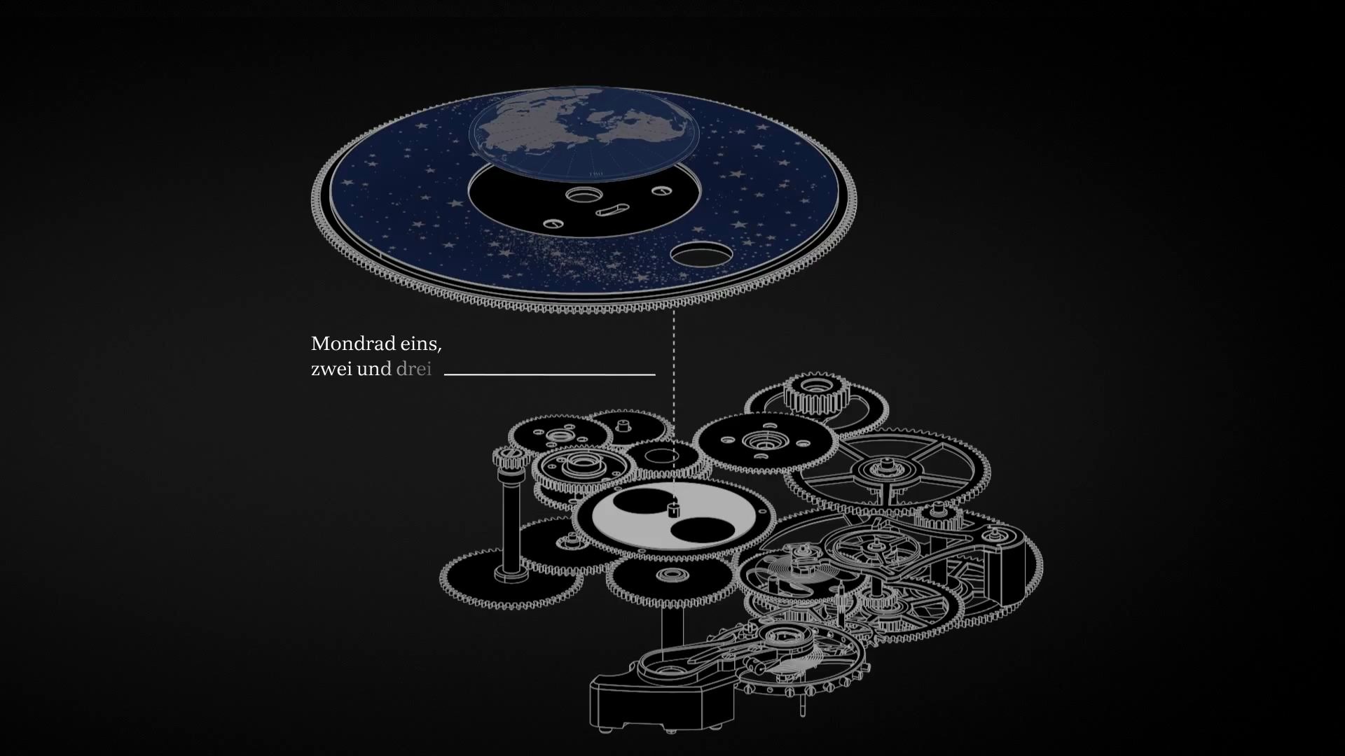 朗格机械手表月相腕表功能动画工作原理介绍