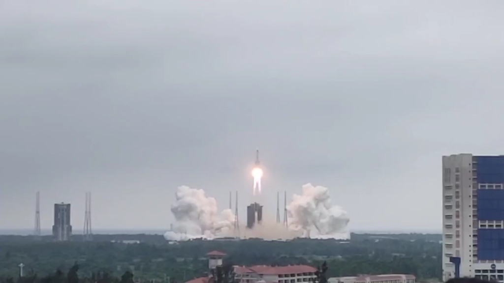2021.4.29中国文昌火箭发射!
