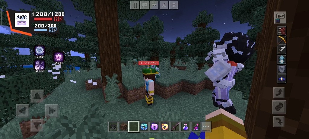 我的世界JoJo模组试玩,五秒还是太短了,白金之星世界能力测试