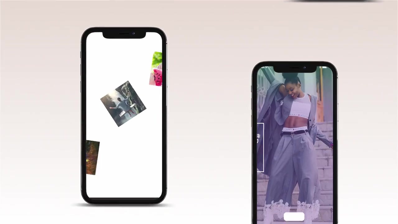 时尚动态手机界面动画排版AE模板