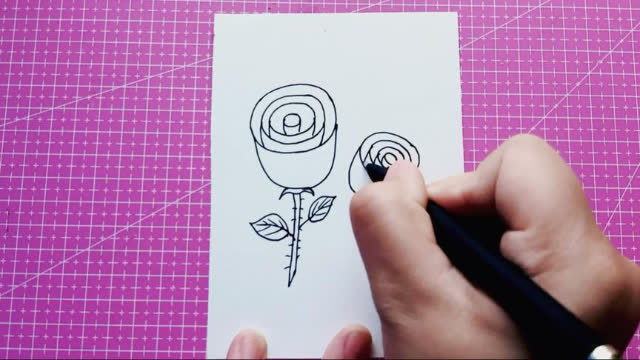 玫瑰花这样画,你也一看就会,亲子简笔画教学!