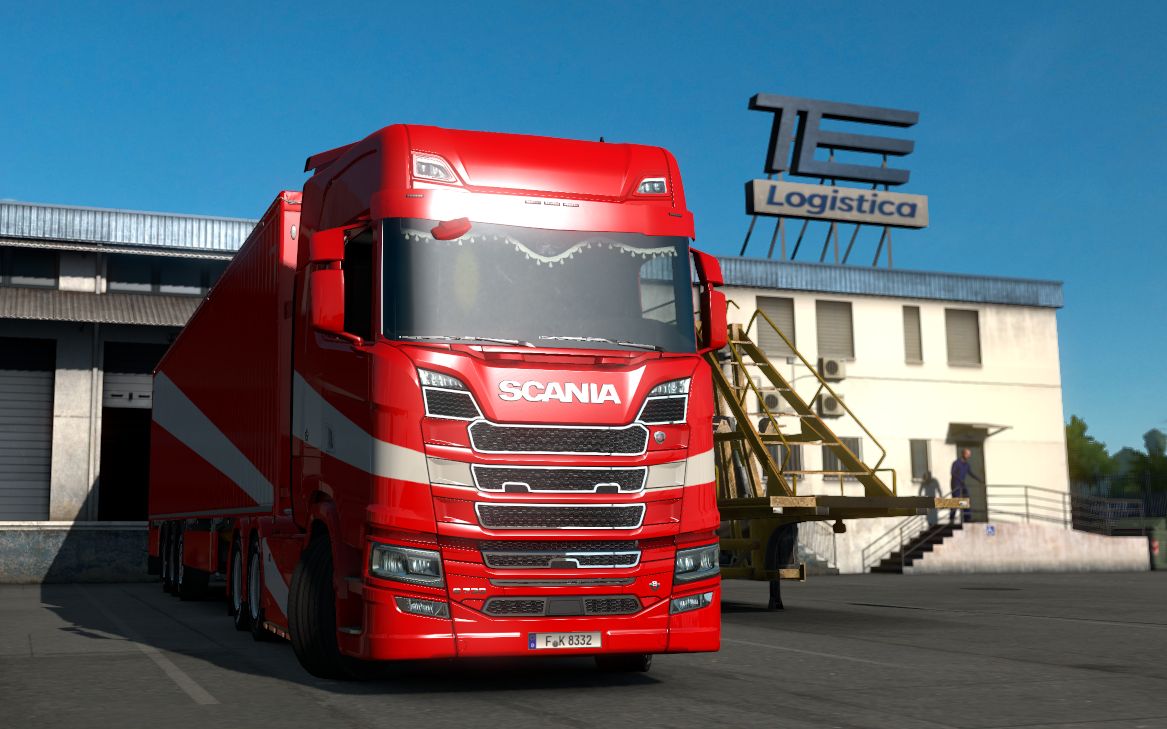 【欧洲卡车模拟2】#1 驾驶斯堪尼亚730S在意大利运送意大利熏火腿 | ...