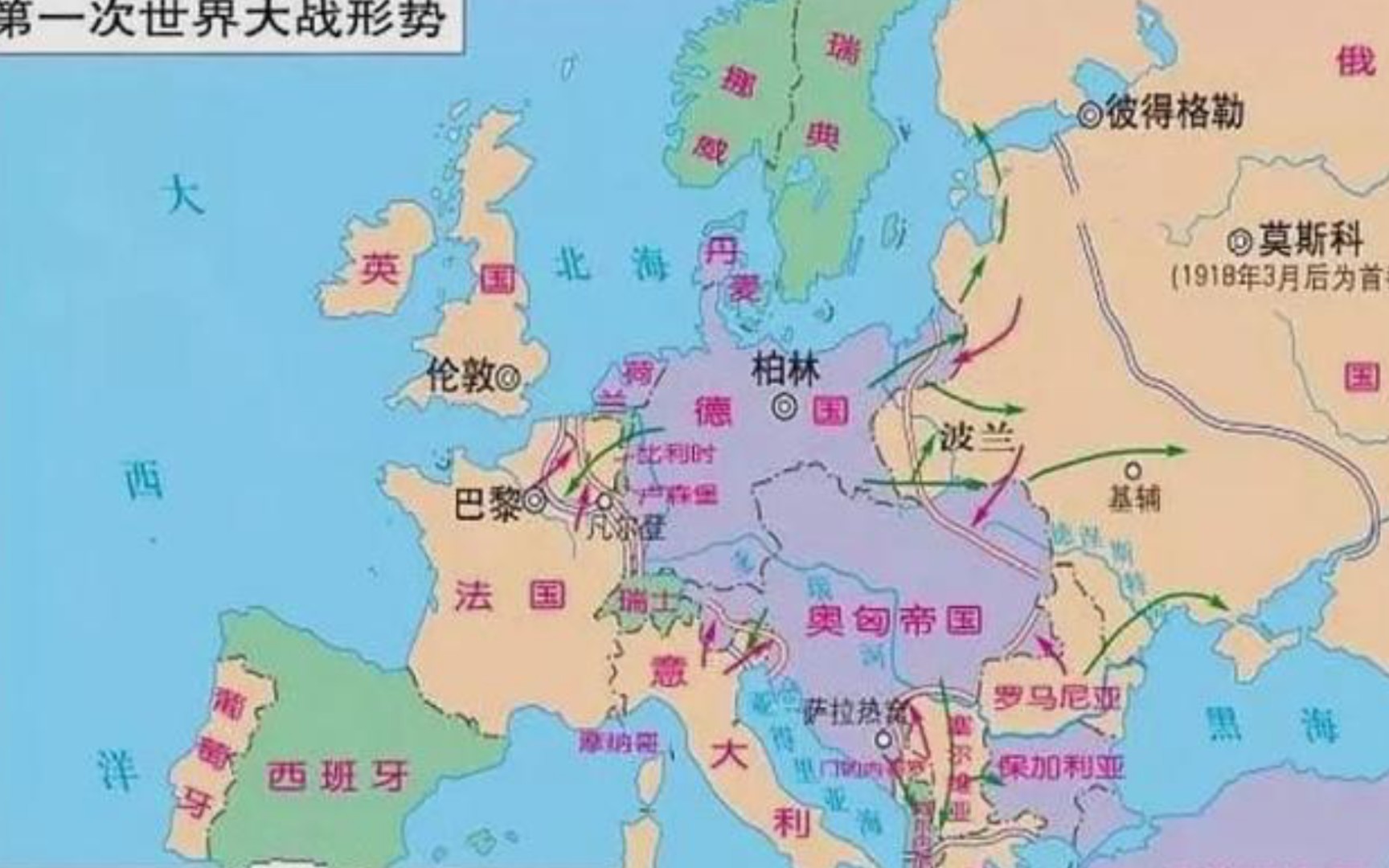 一战主要参战国的综合国力排名:个人向,按照综合国力从前往后排!