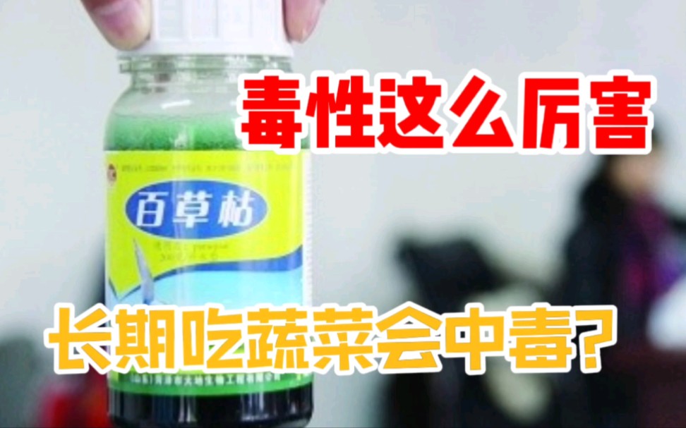 百草枯毒性这么强,长期吃喷洒百草枯的蔬菜会蓄积中毒吗?
