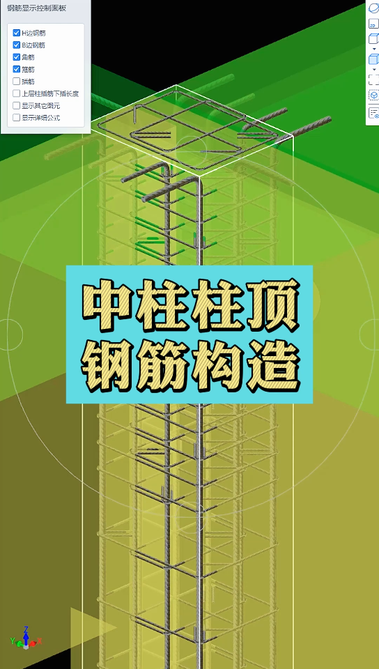 中柱柱顶钢筋构造