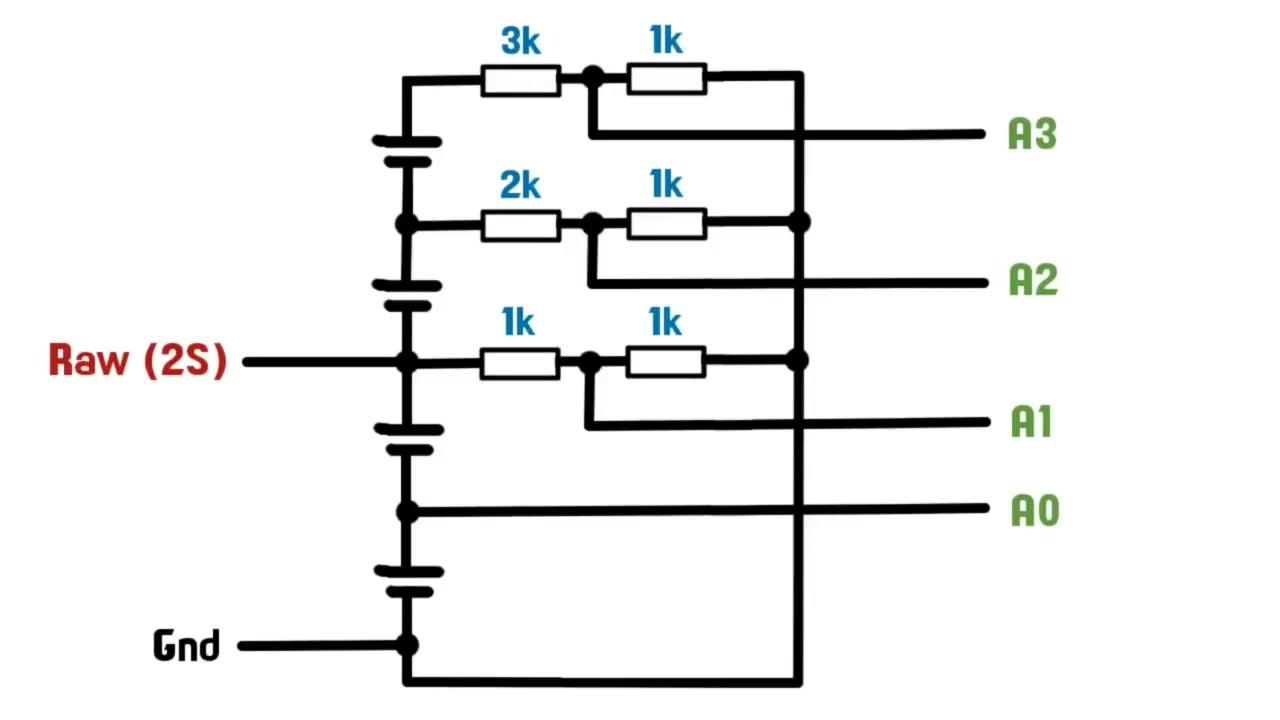 基于arduino的航模锂电电压检查器