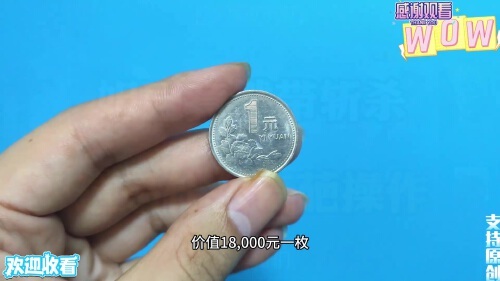 一元牡丹硬币,价值18000元一枚,你有么
