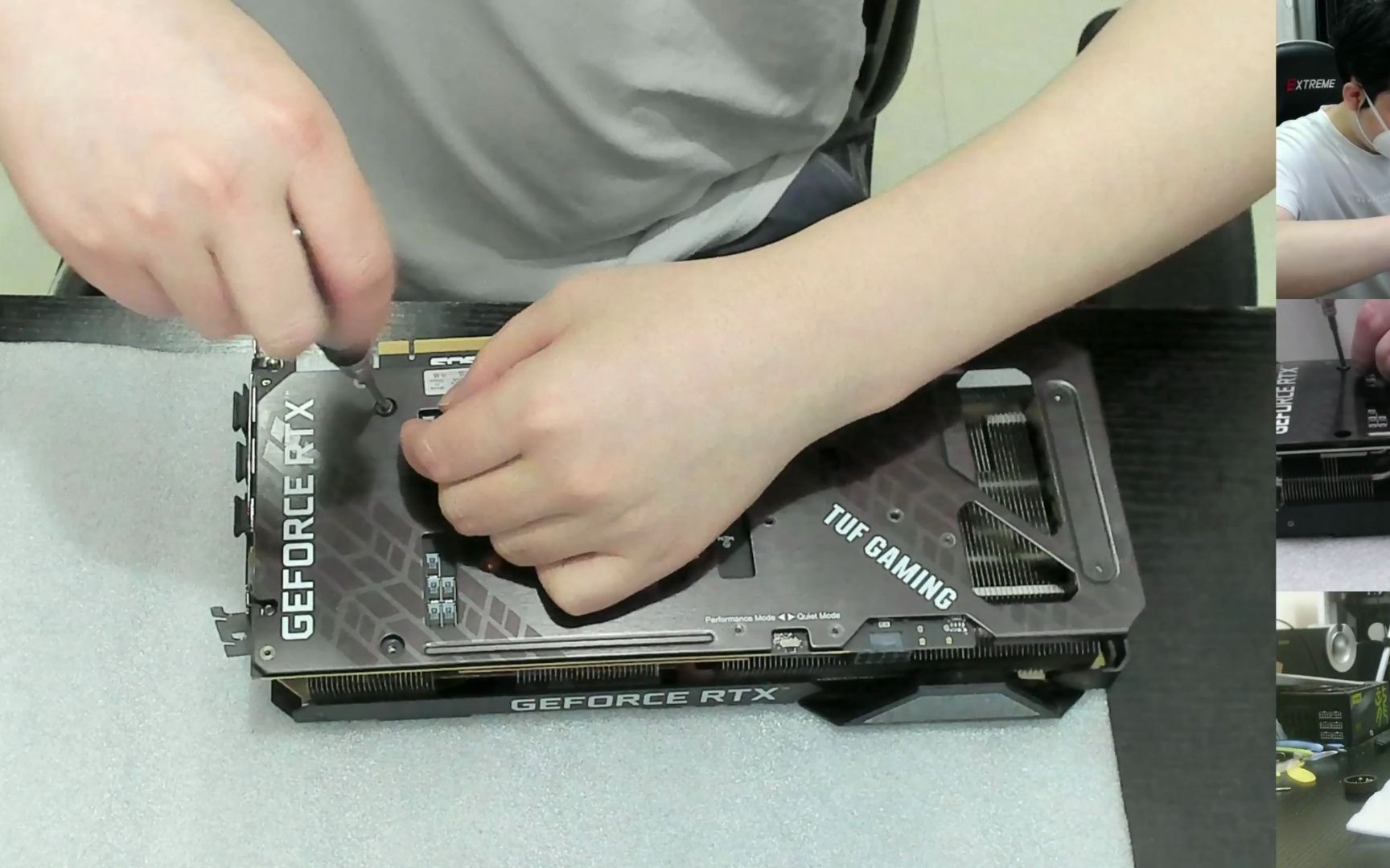 没差帮助顾客修复并改装华硕TUF-RTX3060TI-O8G-GAMING定制风冷...