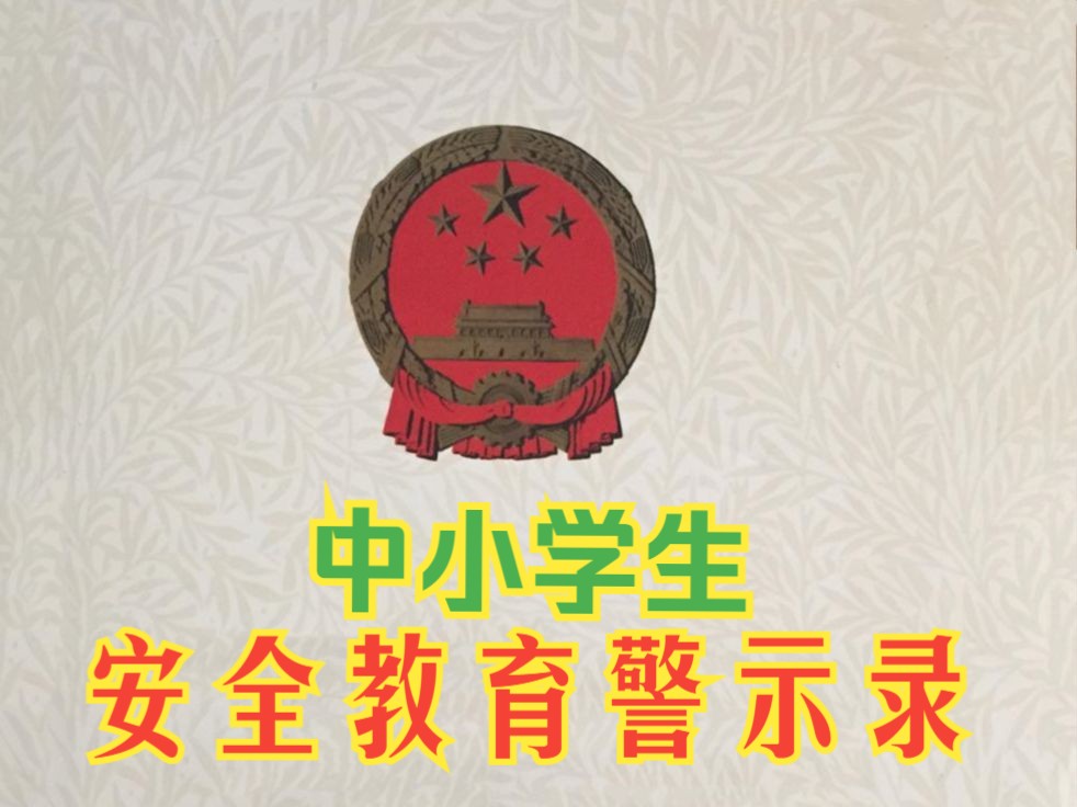 中小学生安全教育警示录