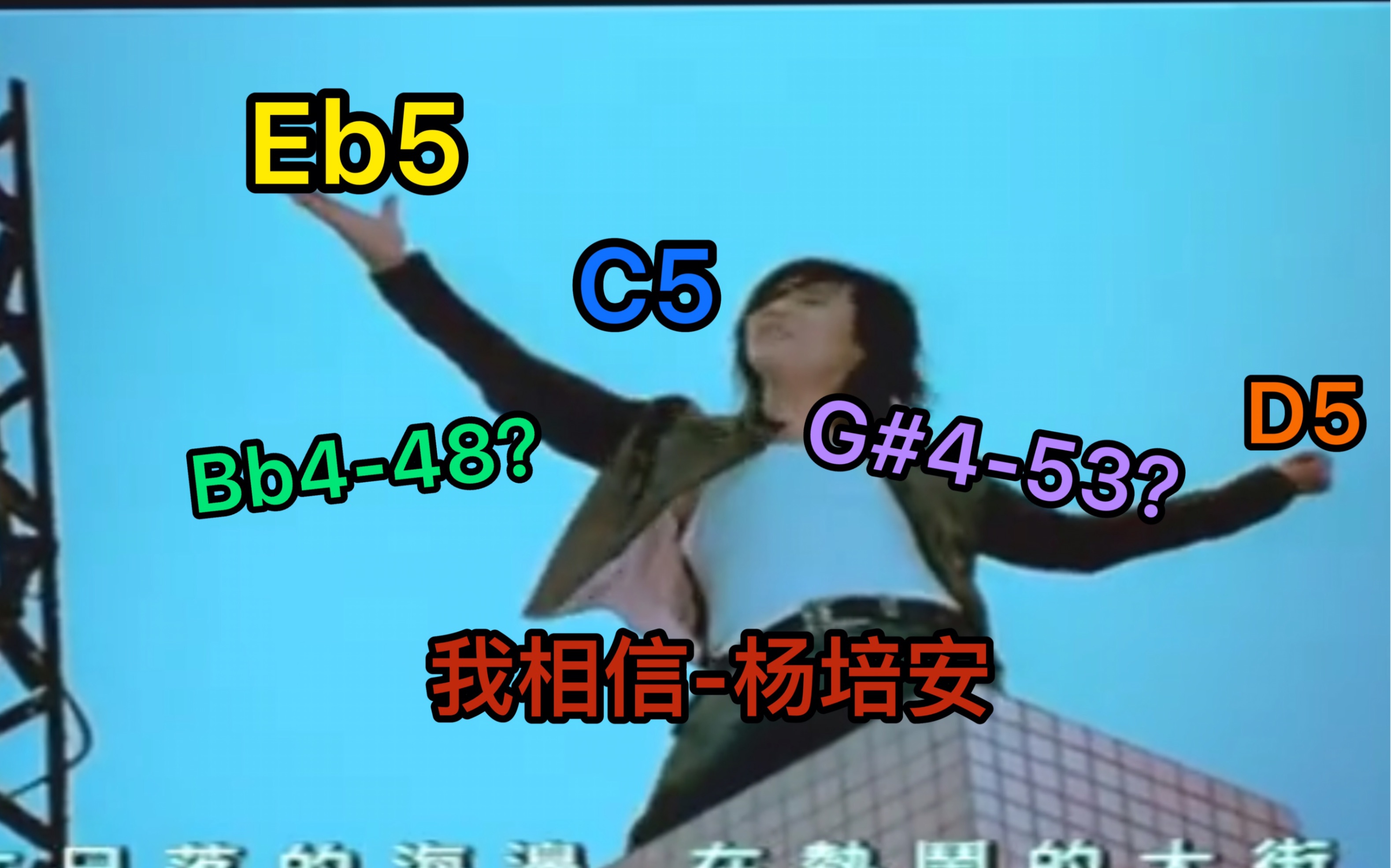 【杨培安】在【我相信】里唱了多少高音呢?统计篇.