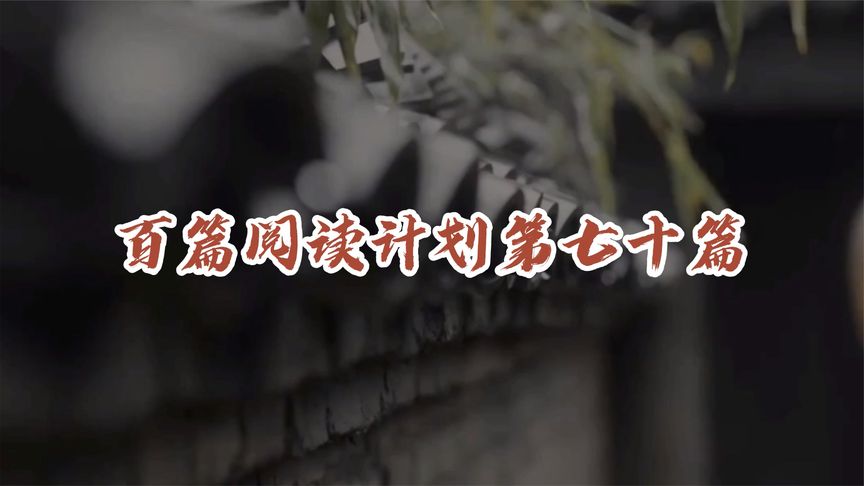 百篇阅读计划第七十篇:学习从来无捷径,循序渐进登高峰