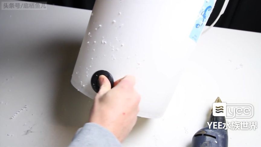 DIY!涂料桶不要扔,简单处理DIY鱼缸过滤桶