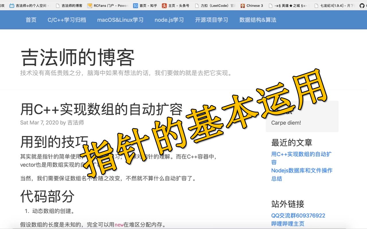 【编程】用C++实现数组的自动扩容