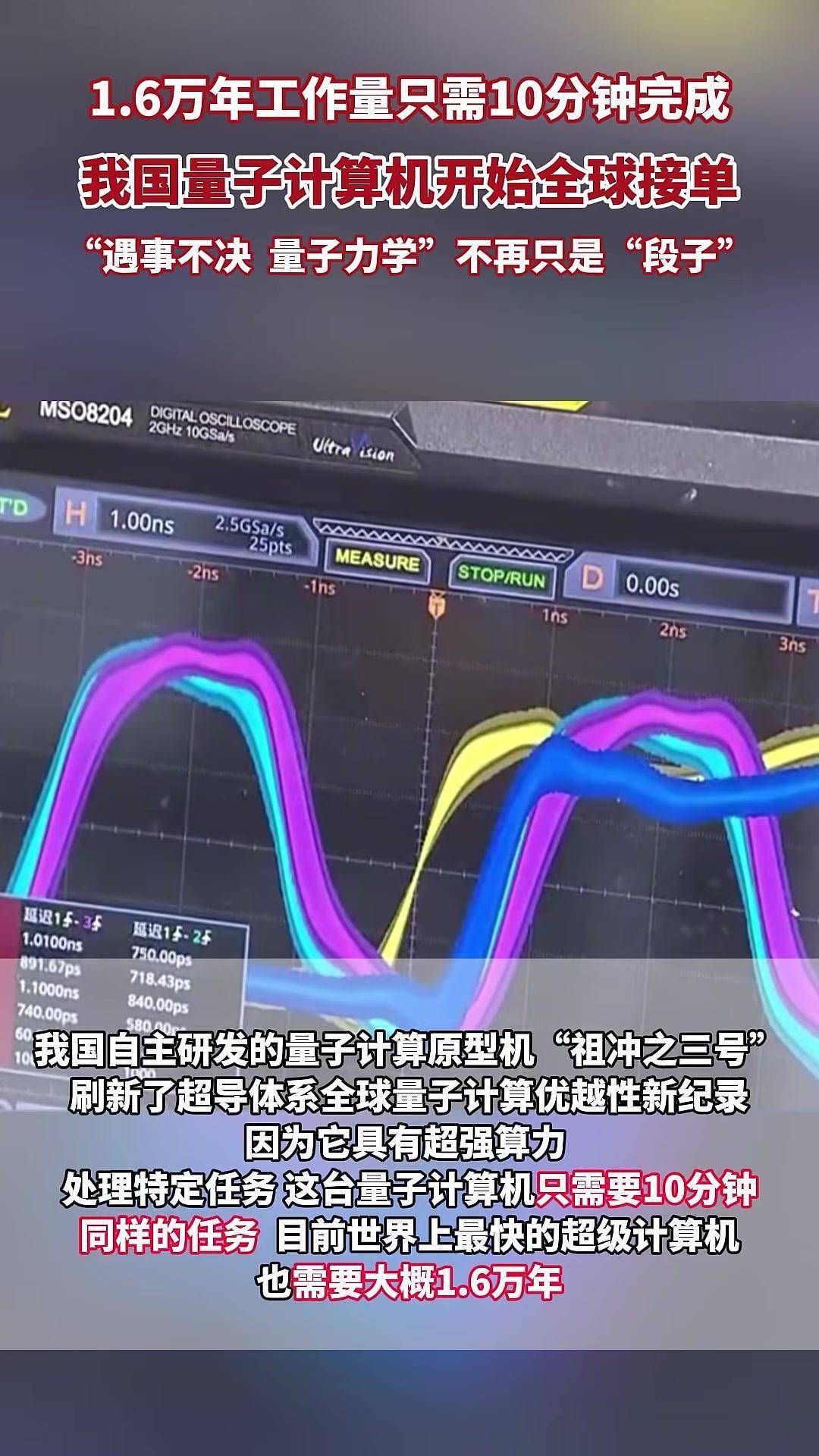 1.6万年工作量只需10分钟完成,我国量子计算机开始全球接单,"遇事不...