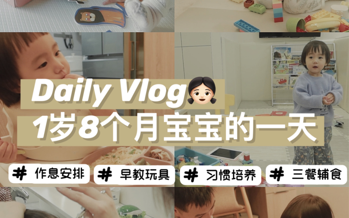 Vlog|高质量早教|1岁宝宝的作息时间表|早教玩具|习惯培养|三餐辅食