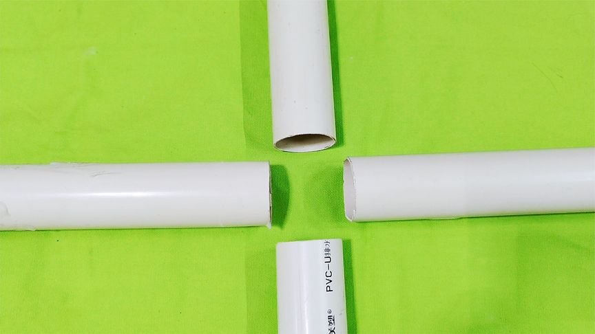 4根PVC管相互交叉,顶在一起怎么做接头?教你做个四通阀轻松连接