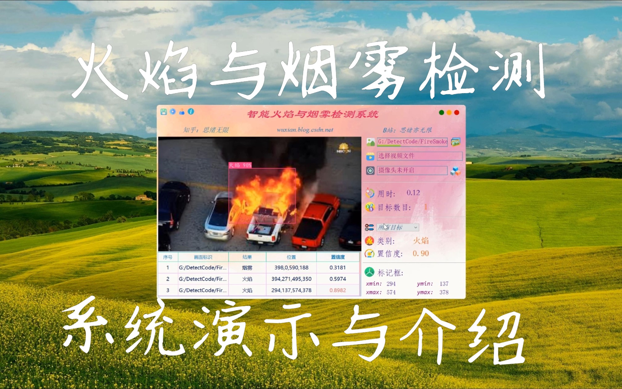 智能火焰与烟雾检测系统演示与介绍