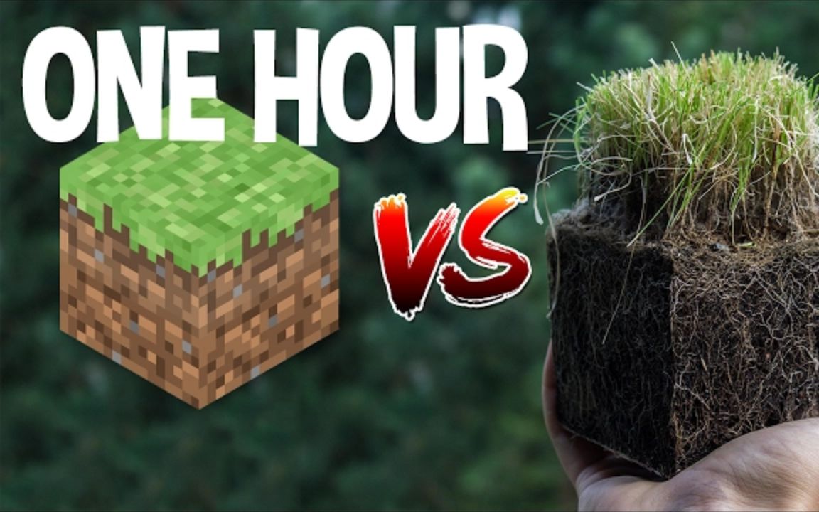 【Minecraft VS 现实世界】1小时合集