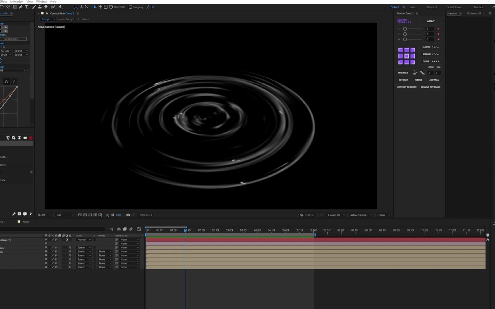 [AE教程] 牛比的水波纹效果