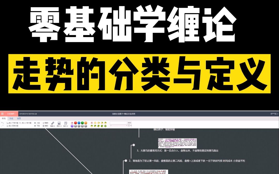 零基础学缠论/走势的定义和分类,终于有人讲透了