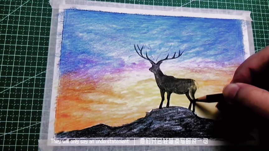 一起来画个最简单的彩铅画吧#风景画 #不止热还要趁热 #随手画
