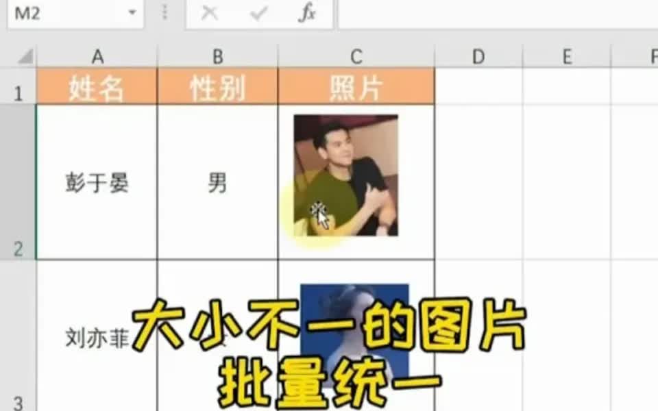 Excel里面遇到大小不一的图片,怎么办?